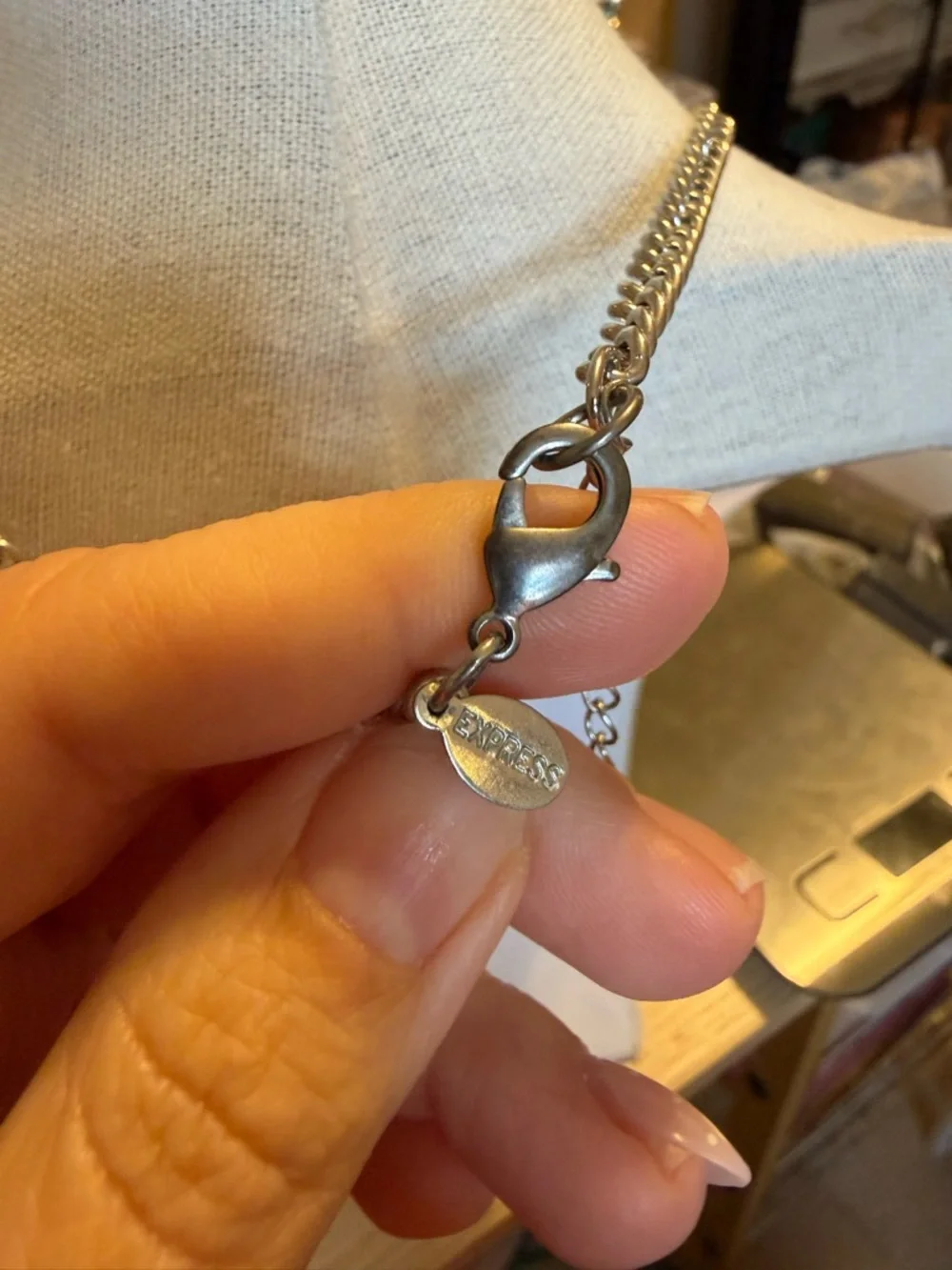 Express | Jewelry | Express Silver Vpoint Layered Bar Necklace | Poshmark